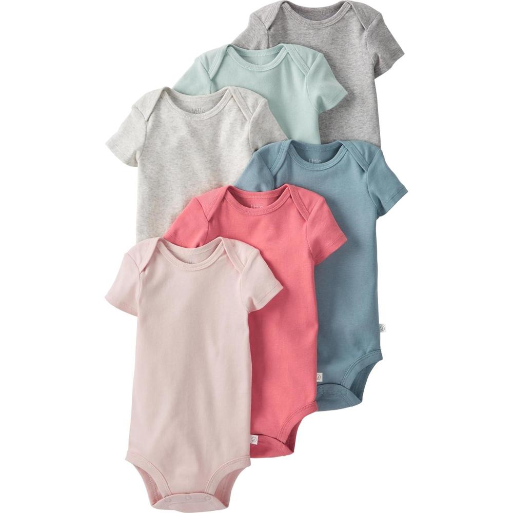 little planet by carter’s unisex-baby 6-pack Organic Cotton Short ...